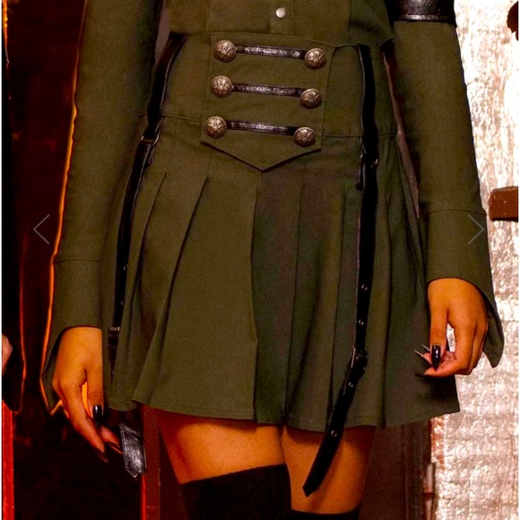 Killstar | Skirts | Killstar Goth Military Mini Skirt Sz Xs New | Poshmark